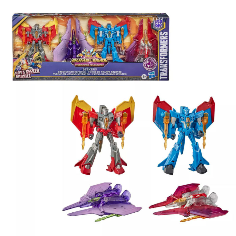 Transformers Bumblebee Cyberverse Adventures 4 pack Seekers Sinister ...