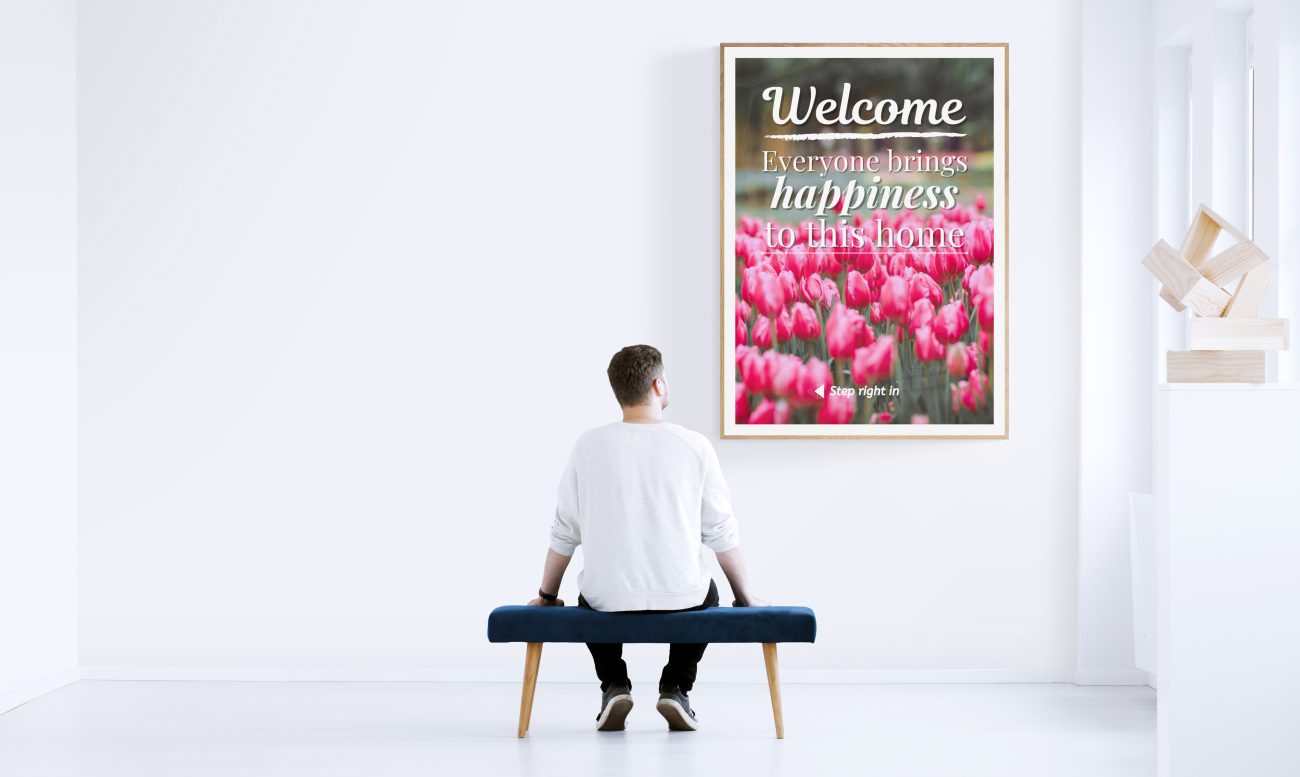 Welcome (Red Rose) - Arts of Living Bright